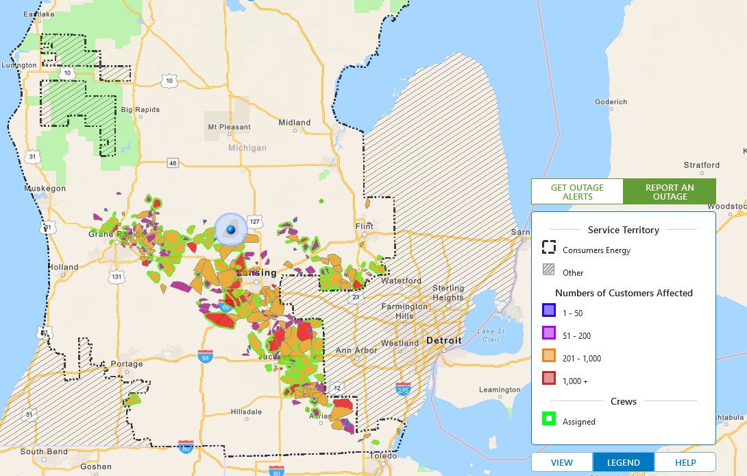 Tornadoes rip through Michigan, half a million people still without ...