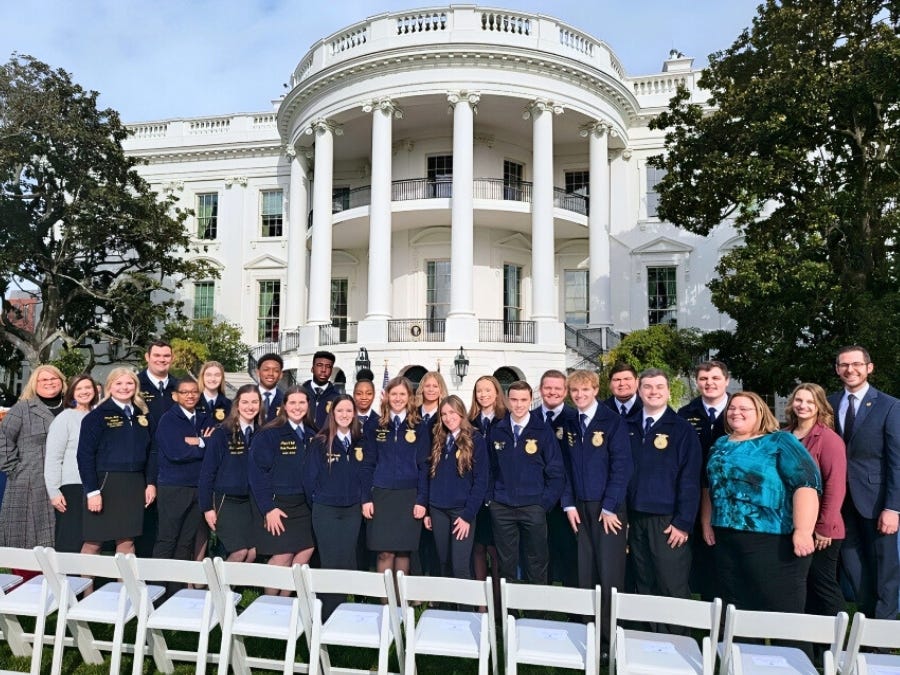 White House gets special visit from National FFA officers, Amara ...