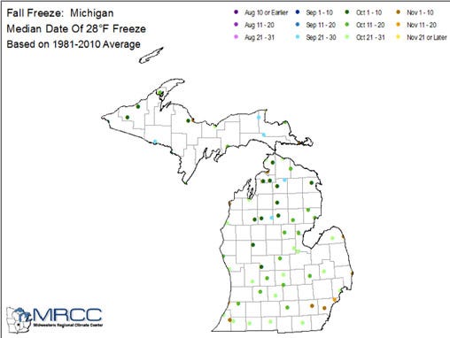 Will corn reach maturity before a killing frost? - Michigan Farm News