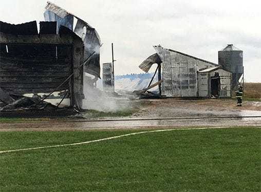Turkey barns burn near Coopersville - Michigan Farm News