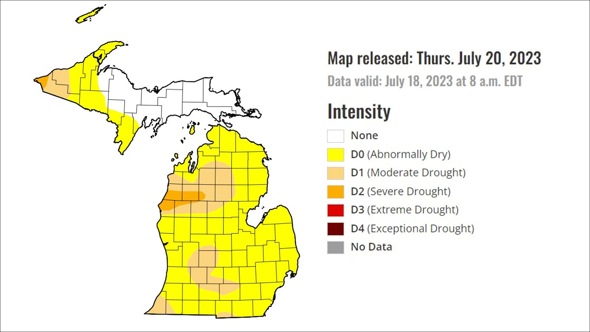 Michigan crop conditions continue to improve as drought lessens ...