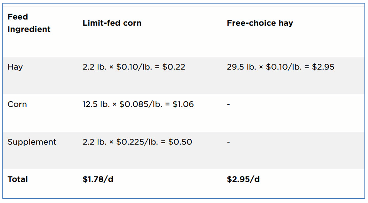 Winter hay supplies getting low? Consider limit-feeding grain to your ...
