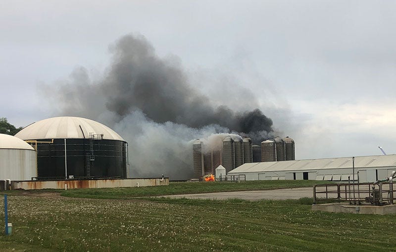 Feed Center catches fire at MSU’s Dairy Teaching and Research Center ...