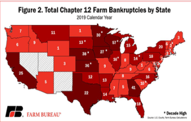Farm bankruptcies hit 595 nationwide - 15 in Michigan for 2019 ...