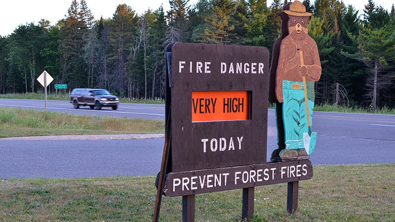 Going up north? Staying home? Keep fire danger in mind either way this ...