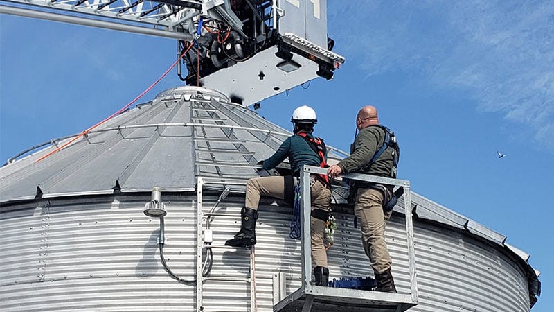 Firefighter saves farmer’s life from grain-bin entrapment - Michigan ...