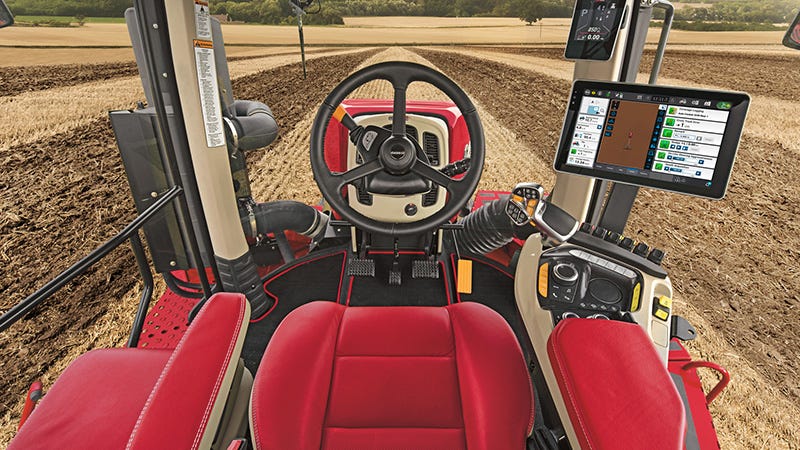 Inside the cab of the Case IH Steiger - Michigan Farm News
