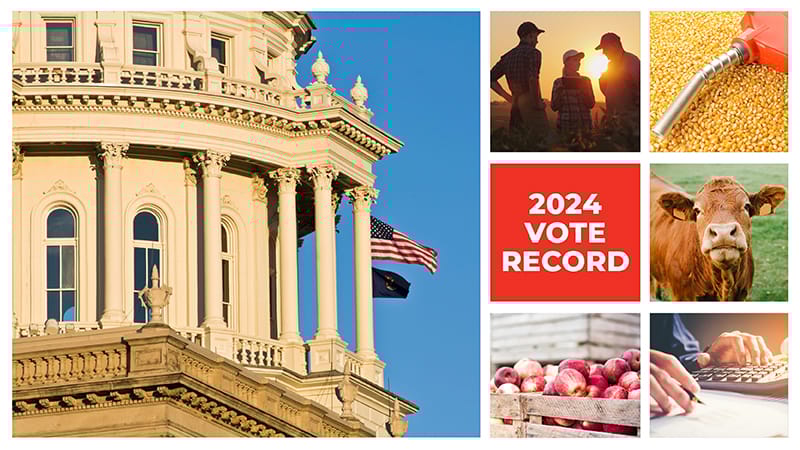 Farm Bureau releases updated legislator vote record - Michigan Farm News