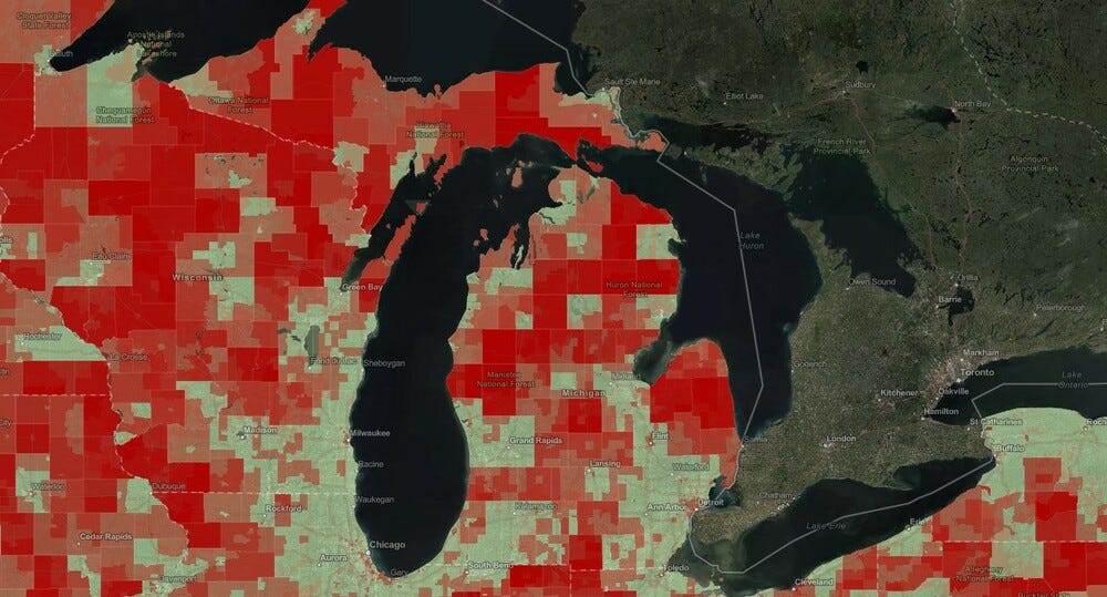 First-of-its-kind map highlights rural broadband needs - Michigan Farm News